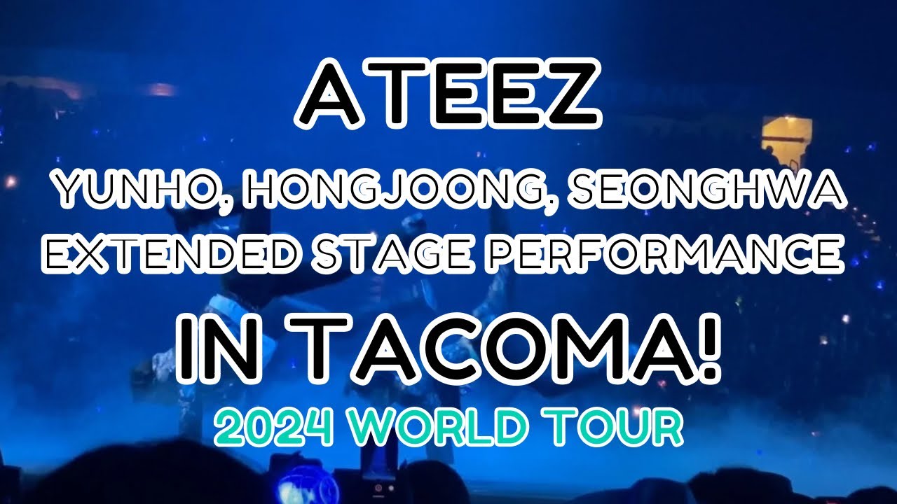 YUNHO, SEONGHWA & HONGJOONG - EXTENDED STAGE PERFORMANCE - 2024 ATEEZ ...