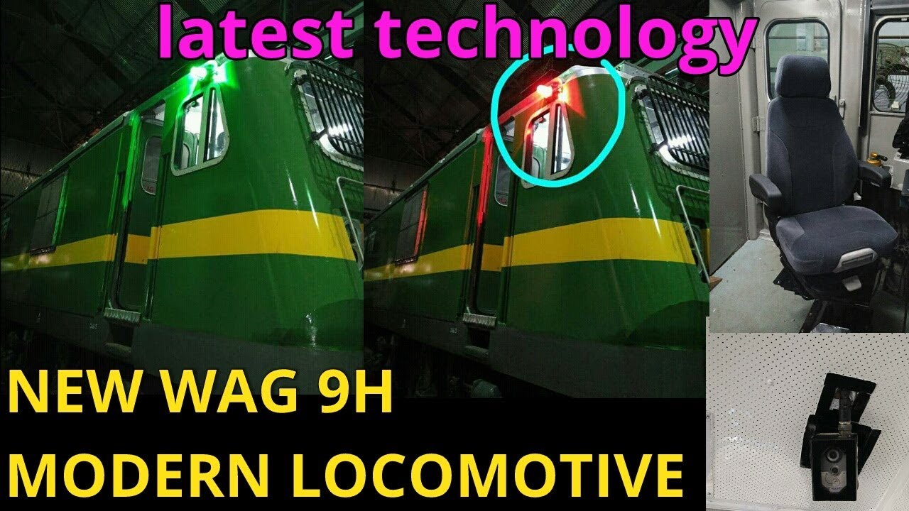 modern WAG 9H locomotive latest technology inbuilt - YouTube