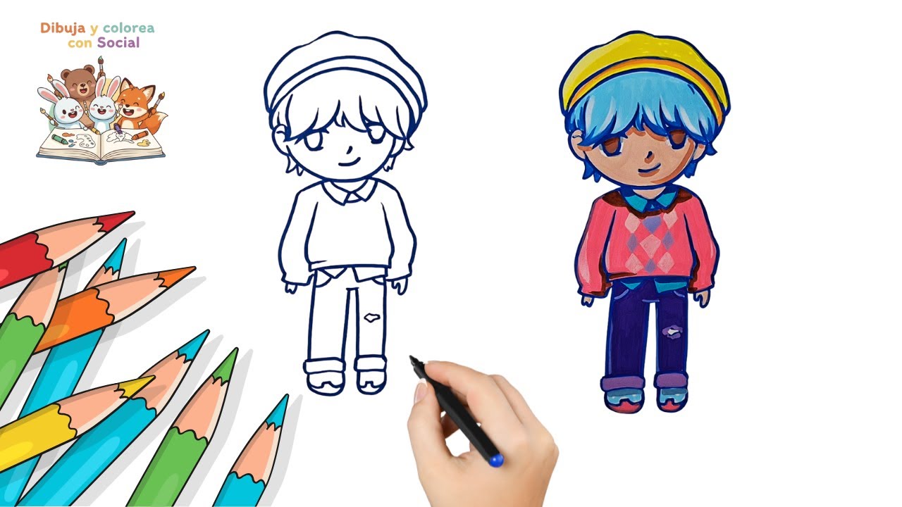 Cómo dibujar a Baby Saja de Saja Boys (Kpop Demon Hunters) y colorear - YouTube