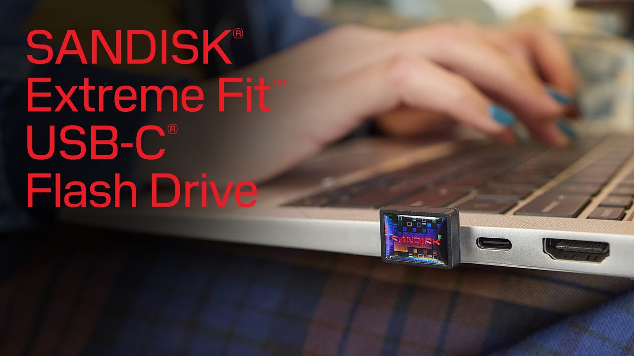 SANDISK® Extreme Fit™ USB-C® Flash Drive - YouTube