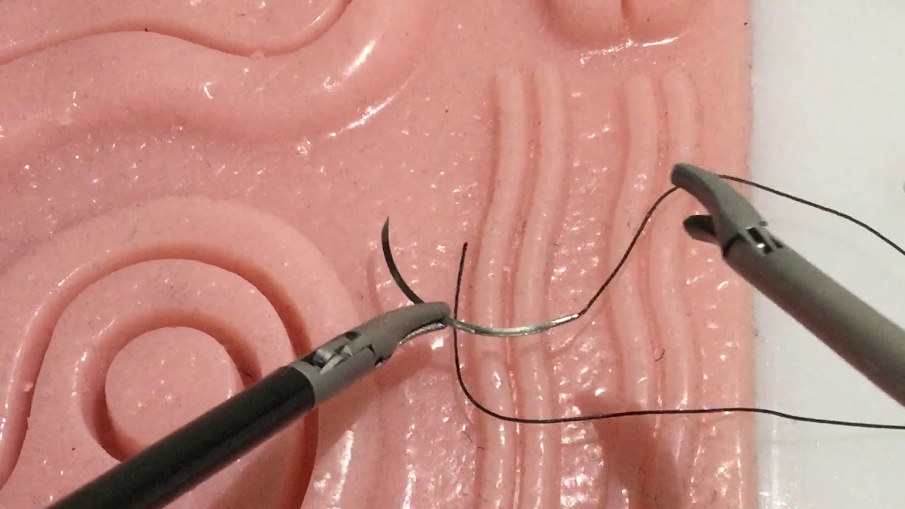 Intracorporeal suturing - slip knot tying - YouTube