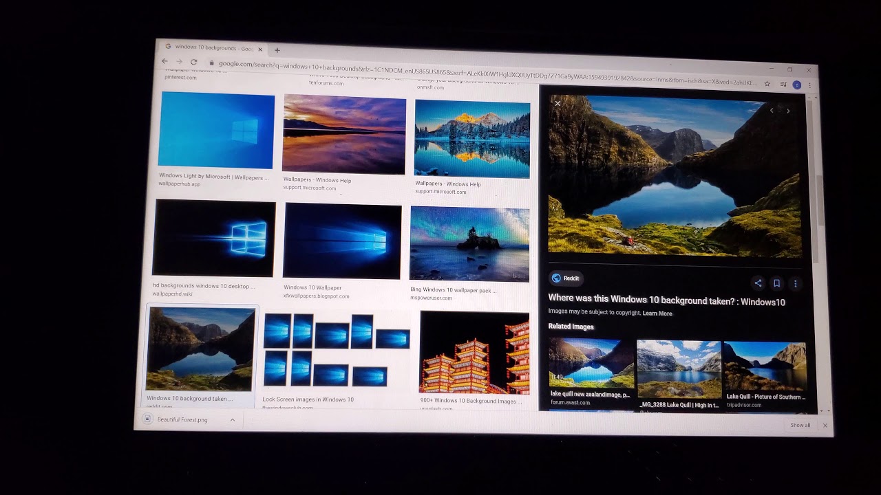How to Download and Apply Backgrounds to windows 10 laptop - YouTube