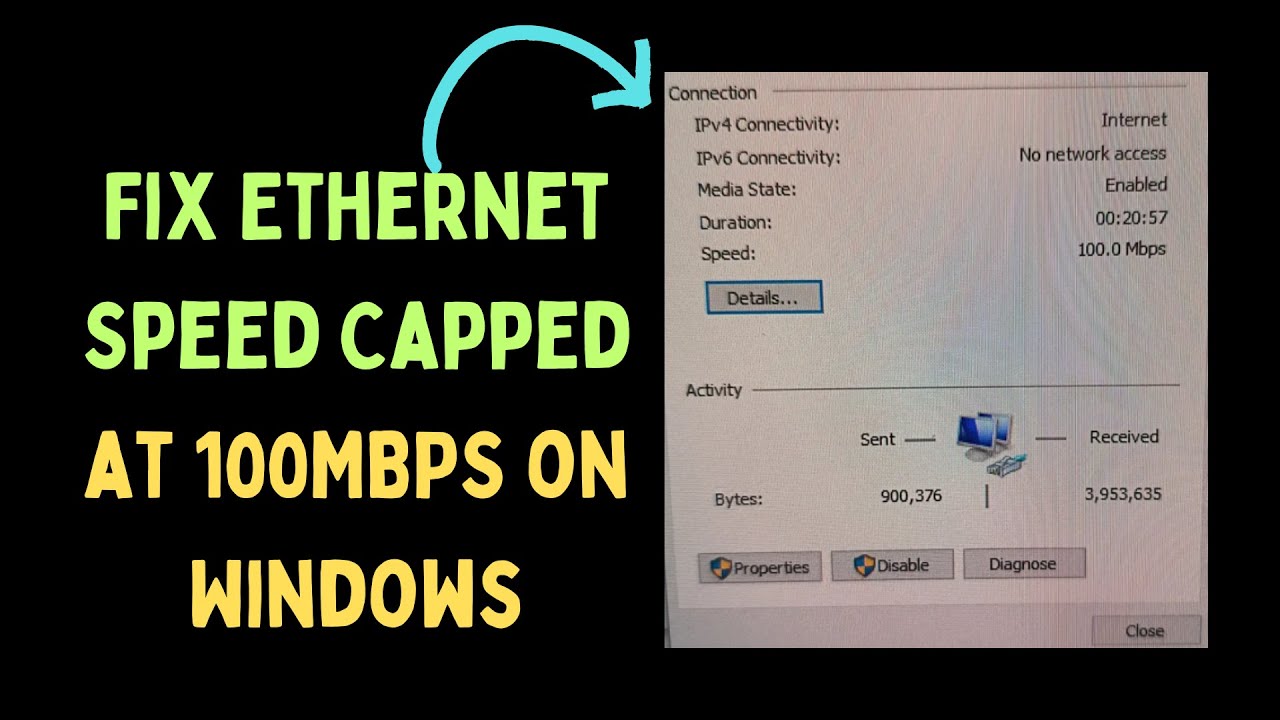 How to Fix Fix Ethernet Speed Capped at 100 Mbps on Windows 11 - YouTube