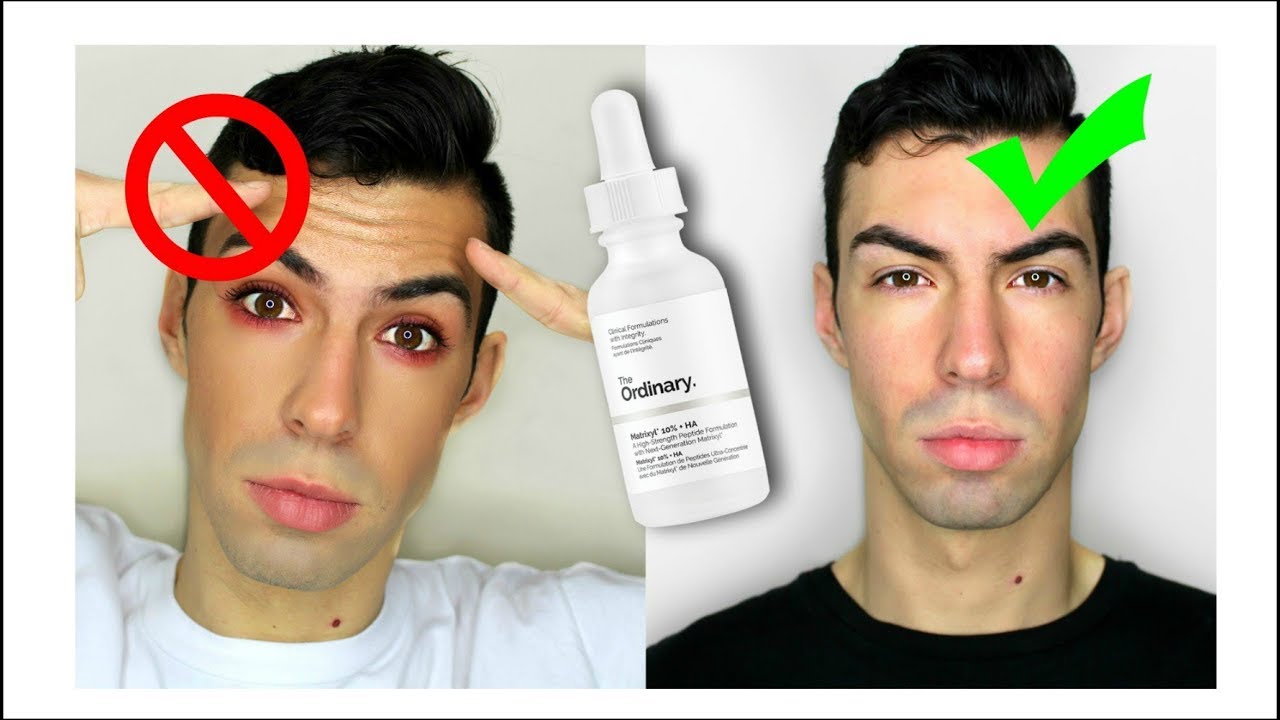 HOW TO GET RID OF WRINKLES - The Ordinary Matrixyl - YouTube