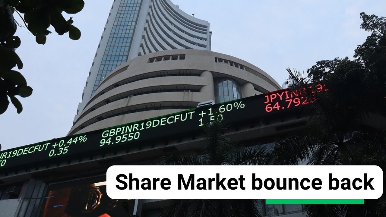 Share Market bounce back, Sensex jumps 1,000 points - YouTube