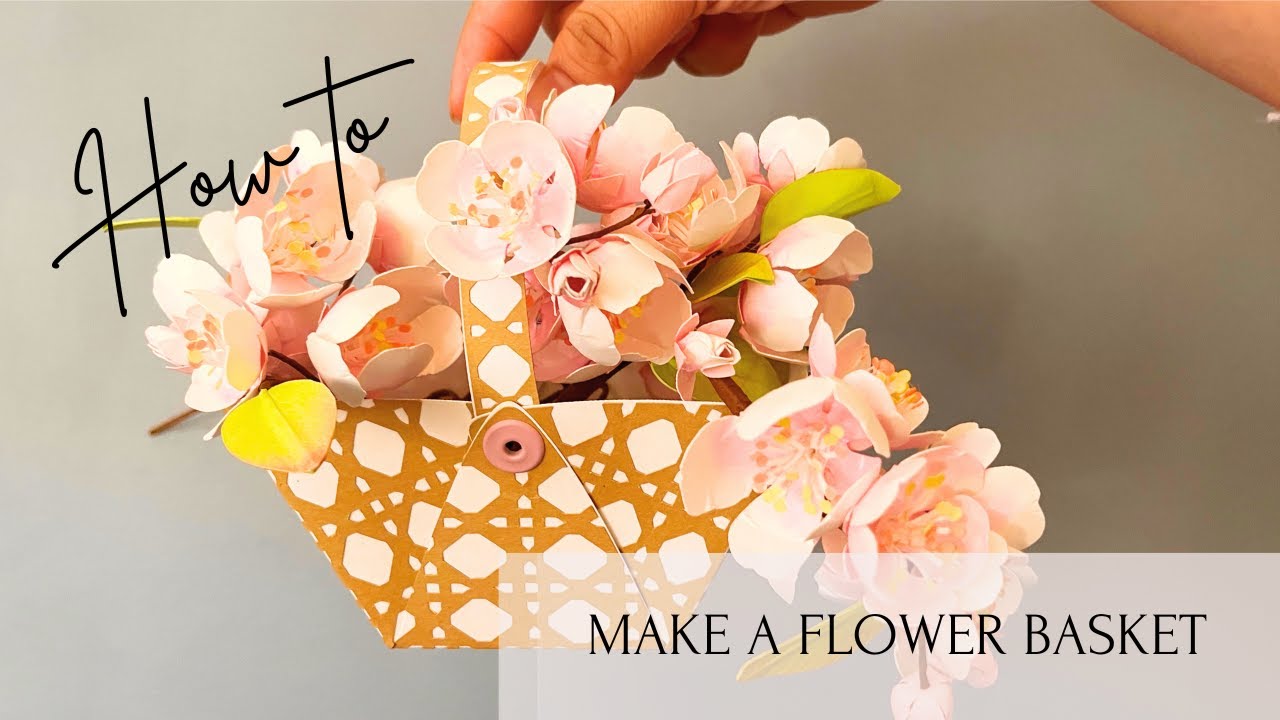 How to Make a Paper Flower Basket DIY Paper Flower | DIY Gift Ideas ...