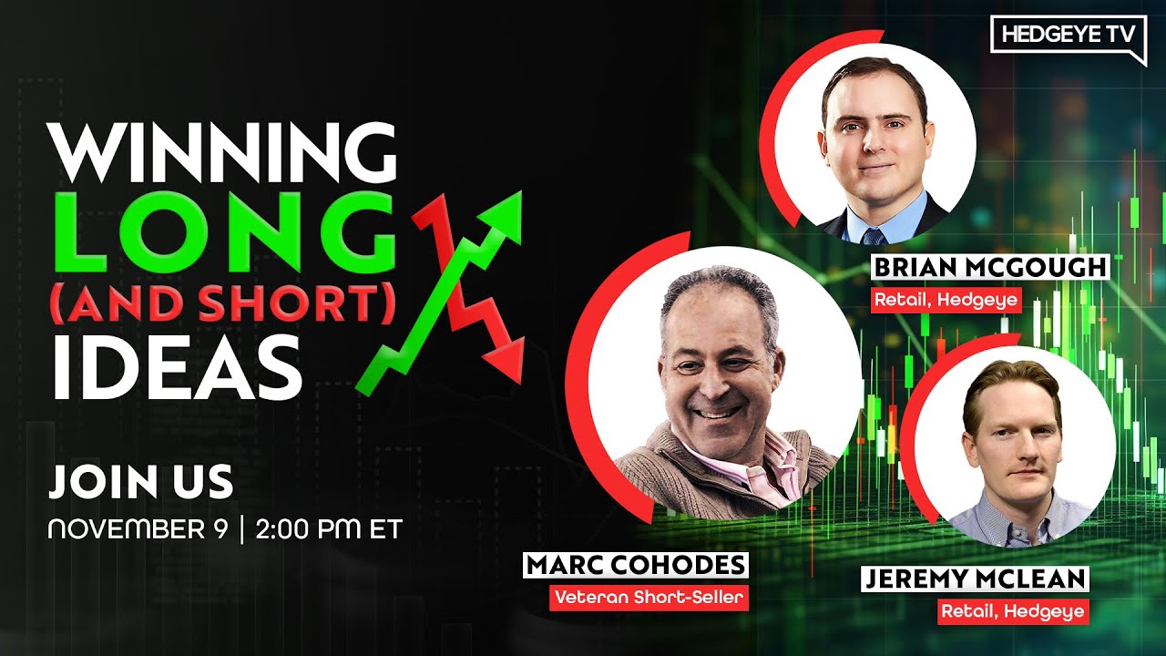 WEBCAST | Winning Long (And Short) Ideas w/ #MarcCohodes, Brian McGough ...