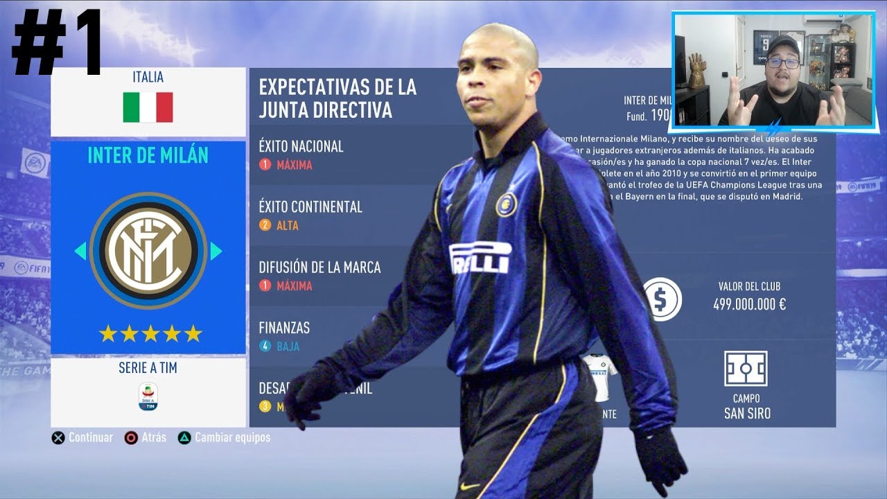 EMPEZAMOS! INTER & RONALDO NAZARIO - MODO CARRERA con ICONOS #1 - YouTube