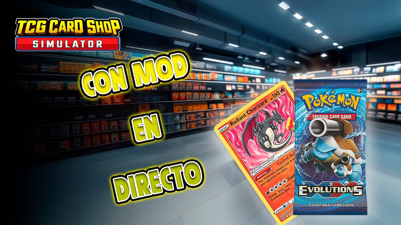 🔴🔴 MI TIENDA DE POKEMON TCG CON MOD DE POKEMON | DIA 1 🔴🔴 TCG CARD SHOP ...