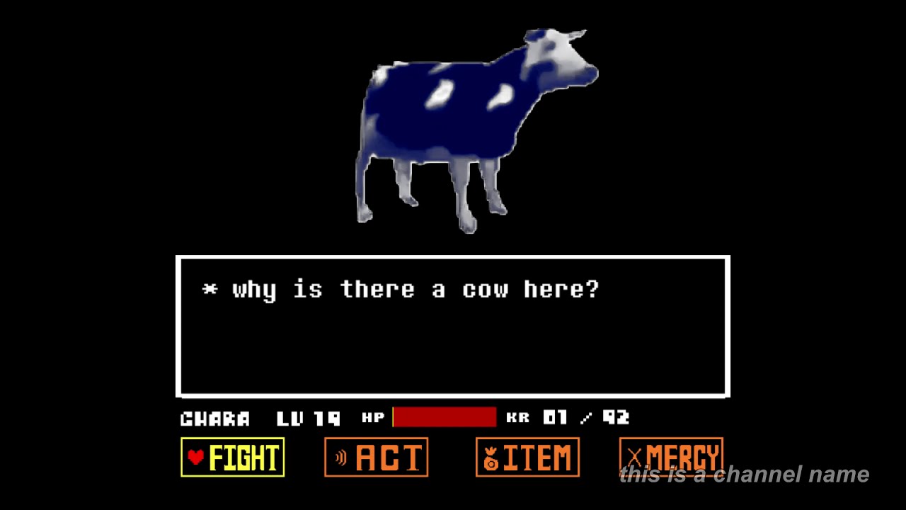 Dancing sans undertale cow - YouTube