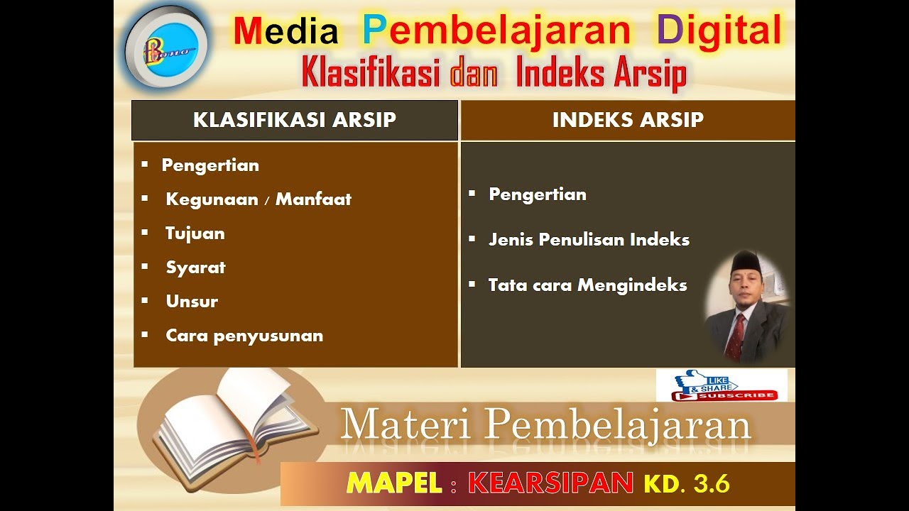 Menerapkan Klasifikasi dan Indeks Arsip Mapel Kearsipan KD 3 6 - YouTube