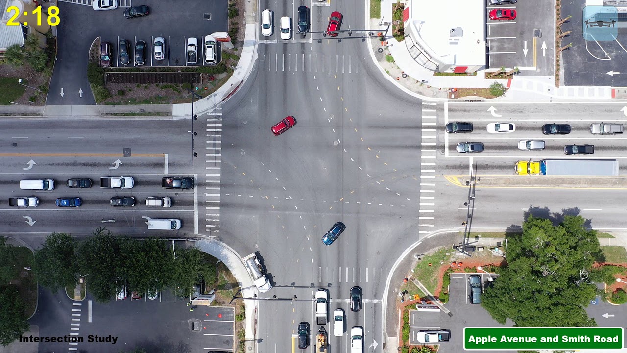 Intersection Traffic Study | Florida Aerial Mapping Services - YouTube