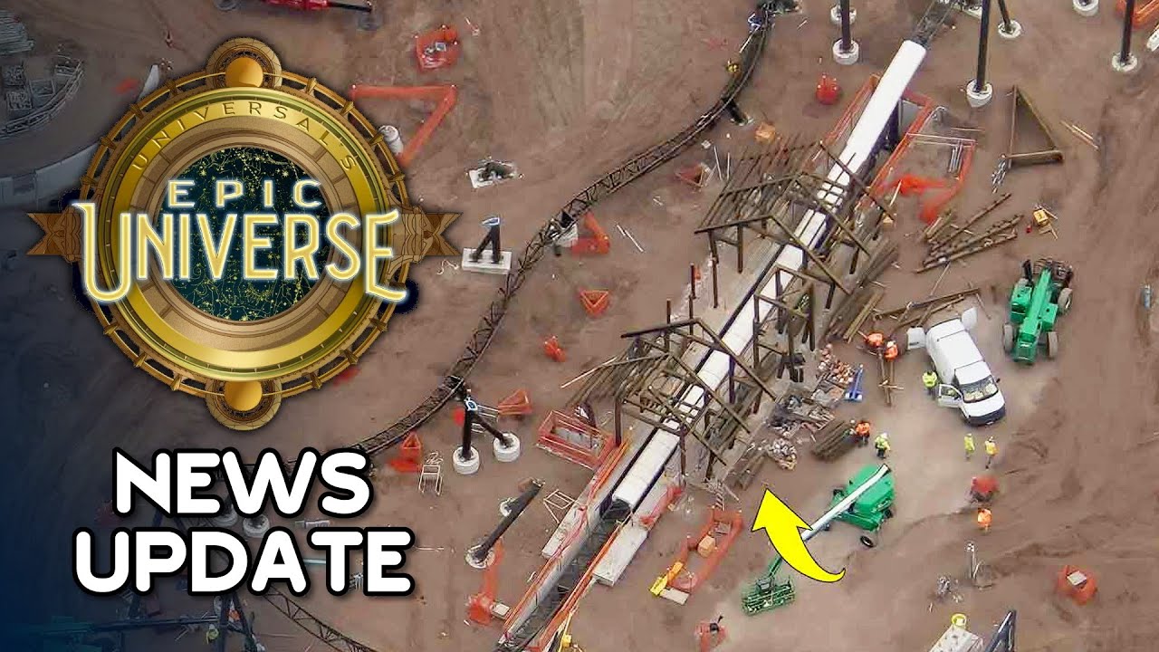 Universal's Epic Universe News Update — Universal Monsters Roller Coaster Construction and ...