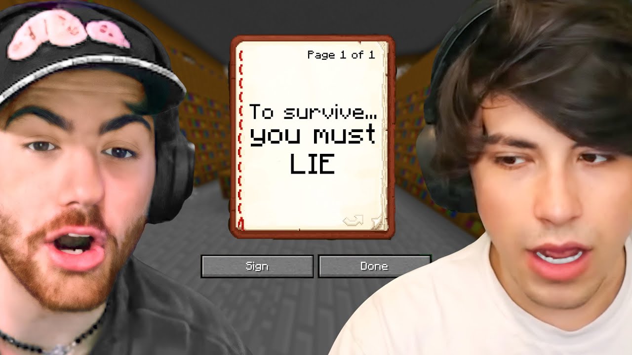 Sapnap & George Play a Minecraft Escape Room - YouTube