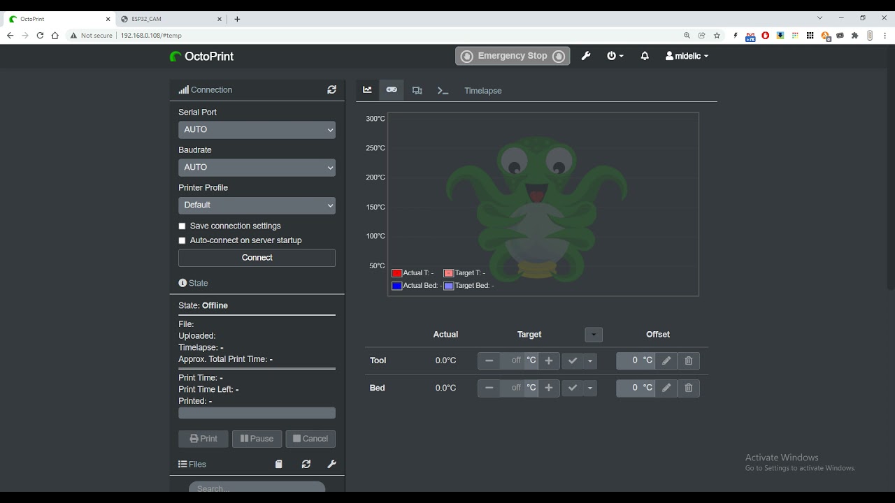 How to connect ESP32 cam to Octoprint(no new firmware changing) - YouTube