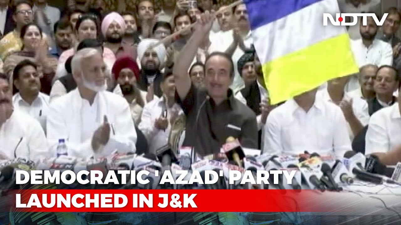 "Democratic Azad Party": Ghulam Nabi Azad Announces His Party's Name ...