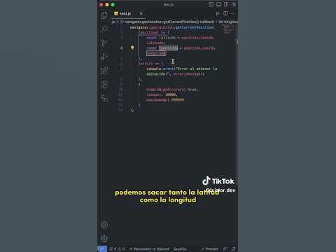 Obtener geolocalización en JavaScript #javascript #js - YouTube