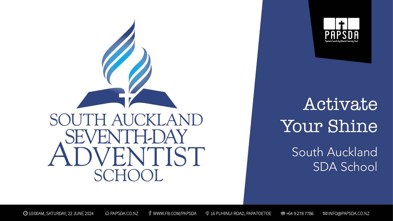 'Activate Your Shine' · South Auckland SDA School · 22 June 2024 - YouTube