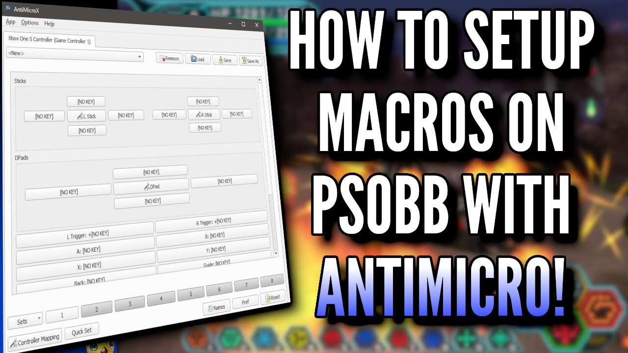 [PSOBB] (Tutorial) How to setup macros in PSOBB with Antimicro. - YouTube