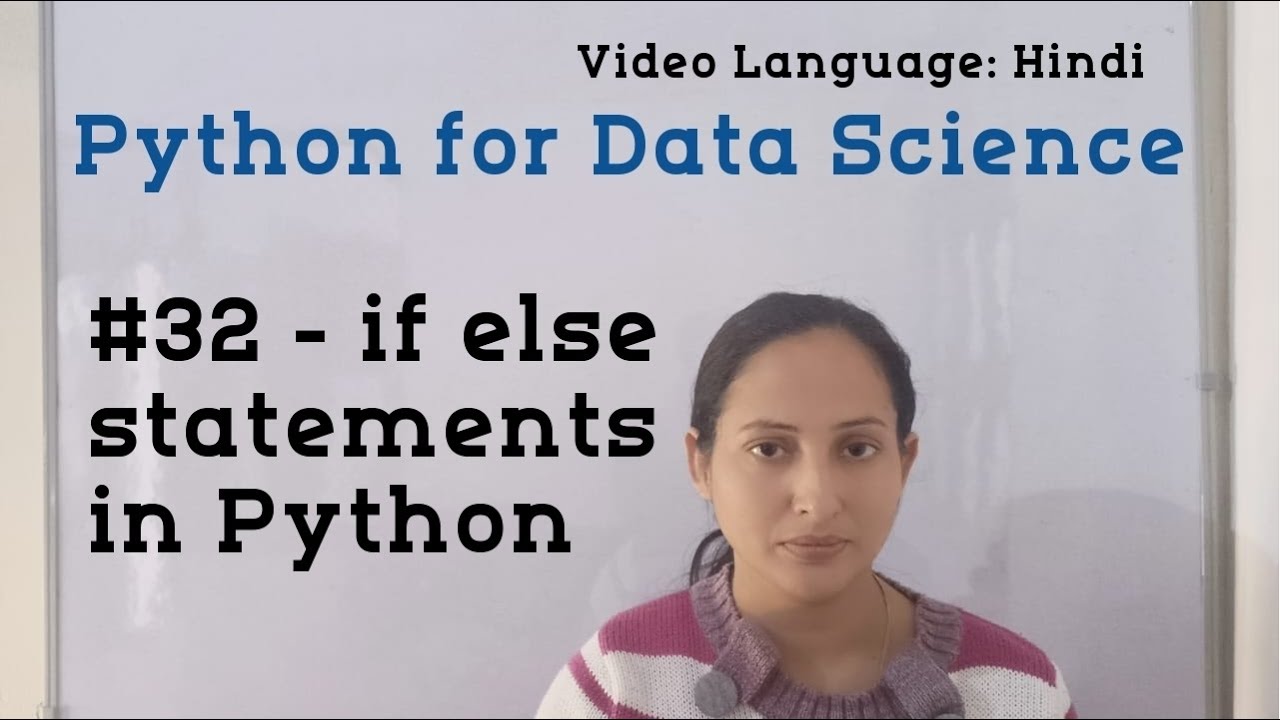 32 If Else Statements In Python Python Tutorial For Data Science