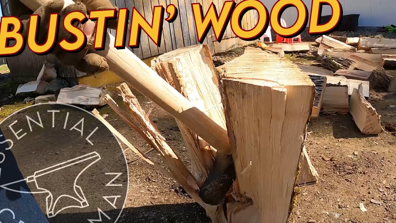 Splitting Wood is Fun: Here Are Some Tips - YouTube
