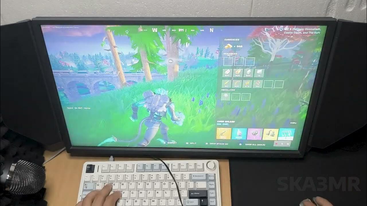 Fortnite POV - ASMR - Aula F75 - Logi G Pro - BenQ XL2546 240Hz - YouTube