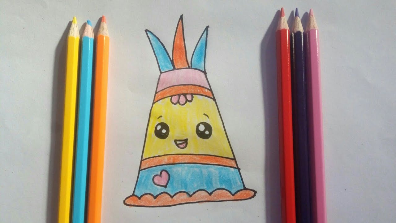 How to draw birthday cap | Easy birthday cap drawing Tutorial | - YouTube