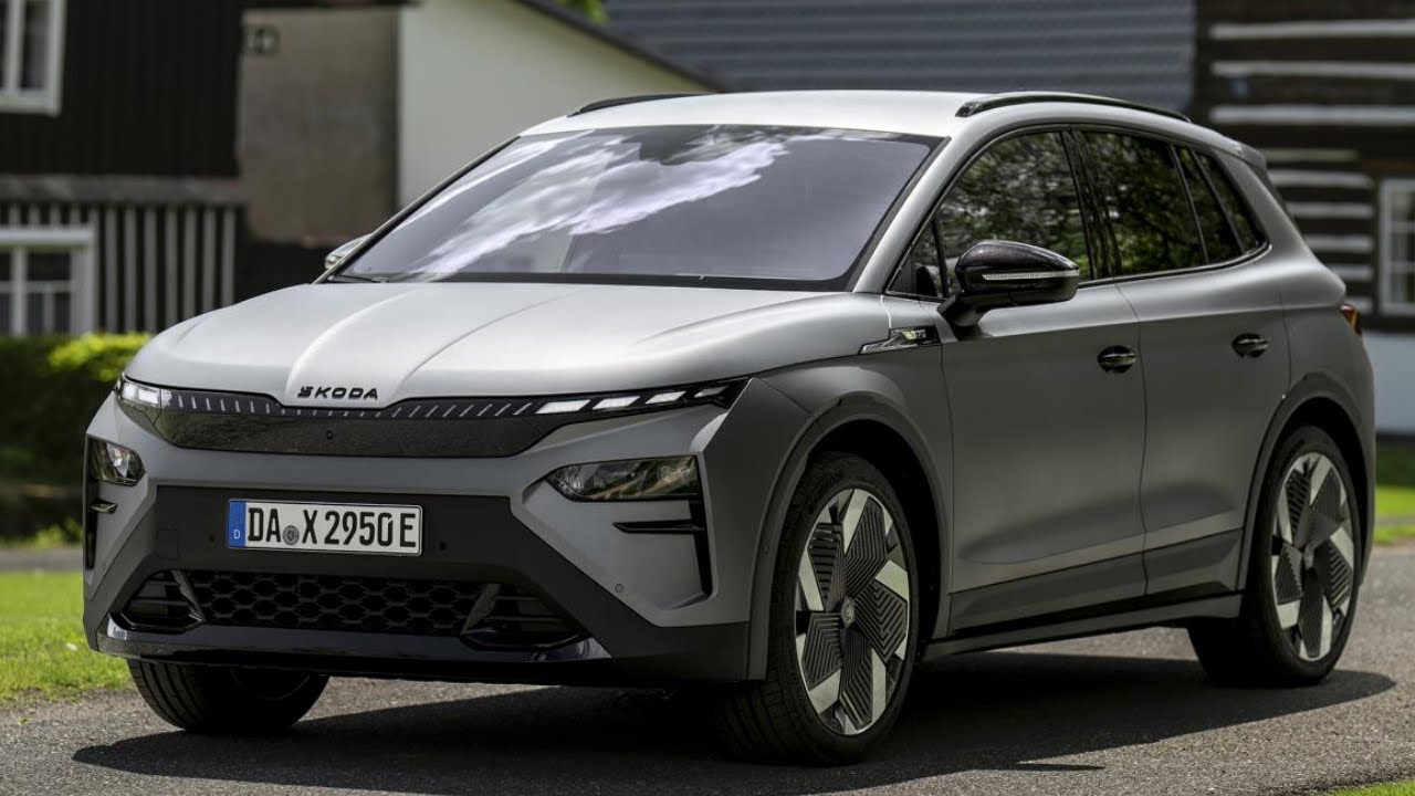 Škoda Elroq RS in Stahlgrau (2025) | Elektro-SUV mit Allrad & 340 PS ...