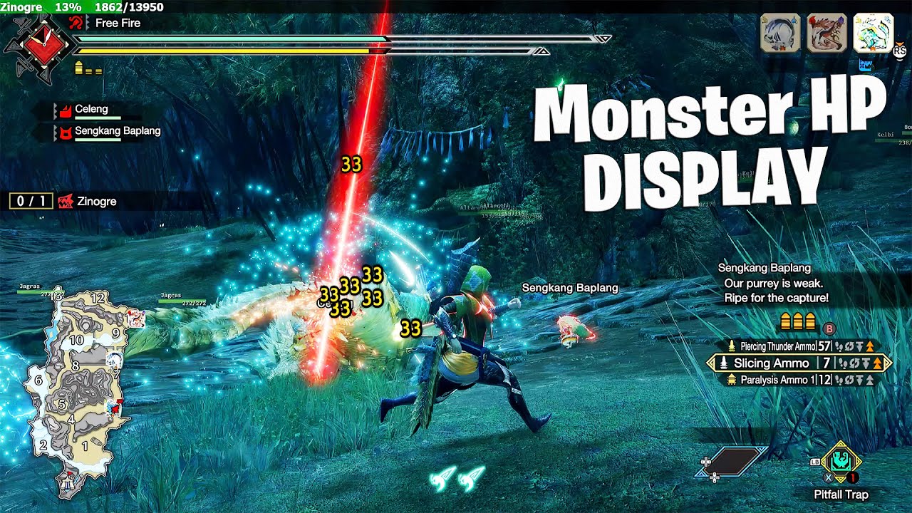 Monster Hunter Rise Monster HP Display install mod - YouTube