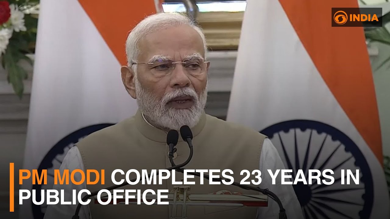 PM Modi completes 23 years in Public Office | DD India - YouTube