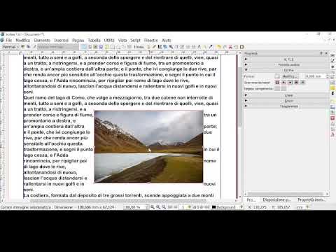 SCRIBUS - Lezione 11 - Testo e Immagini, Immagine Dentro Testo, Text ...