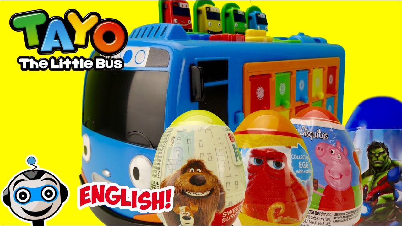 TAYO’s Pop Up Bus and Surprise Eggs - YouTube