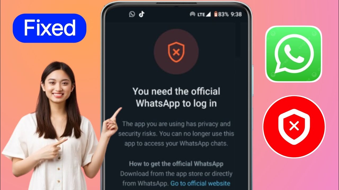 Comment résoudre le problème Vous avez besoin du WhatsApp officiel pour ...