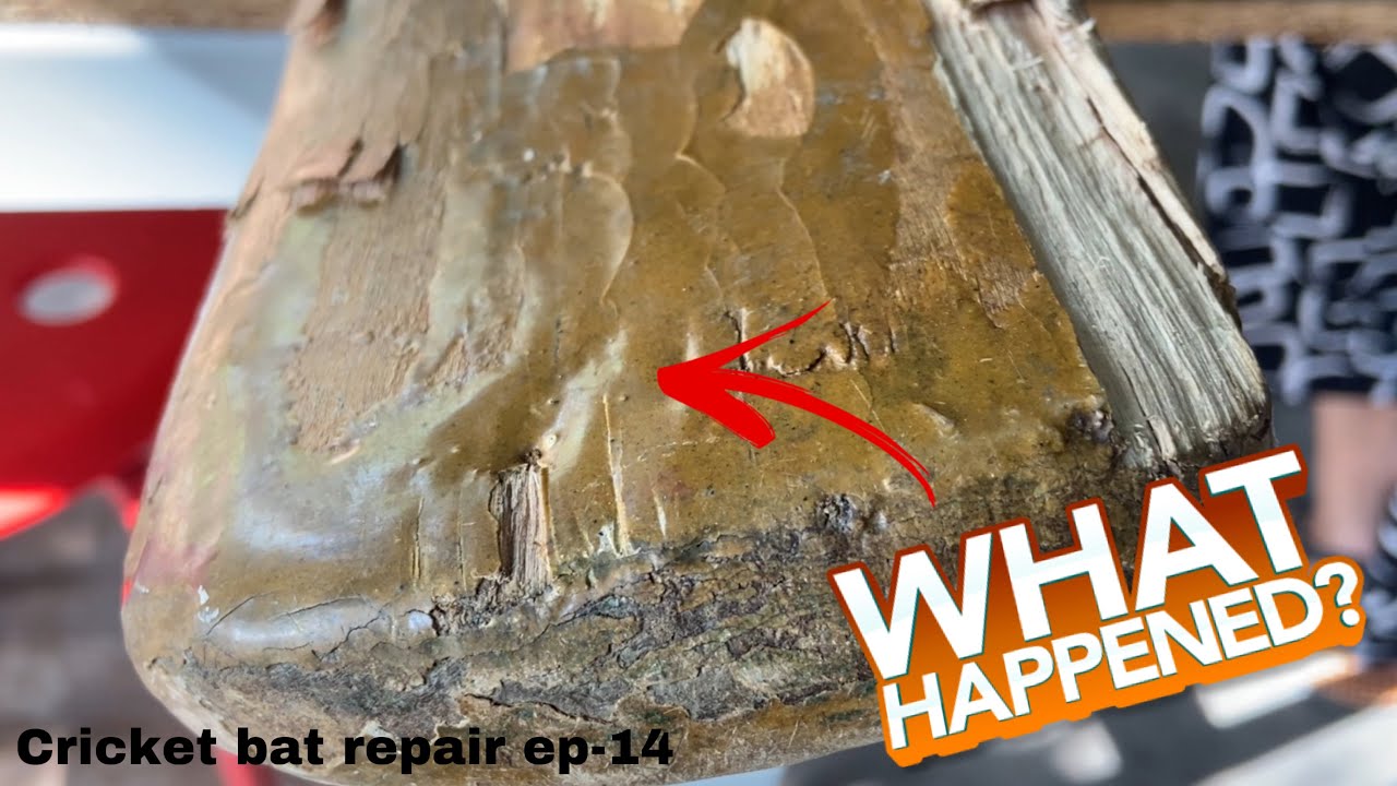 Broken toe Cricket bat repair @MHAMaster - YouTube