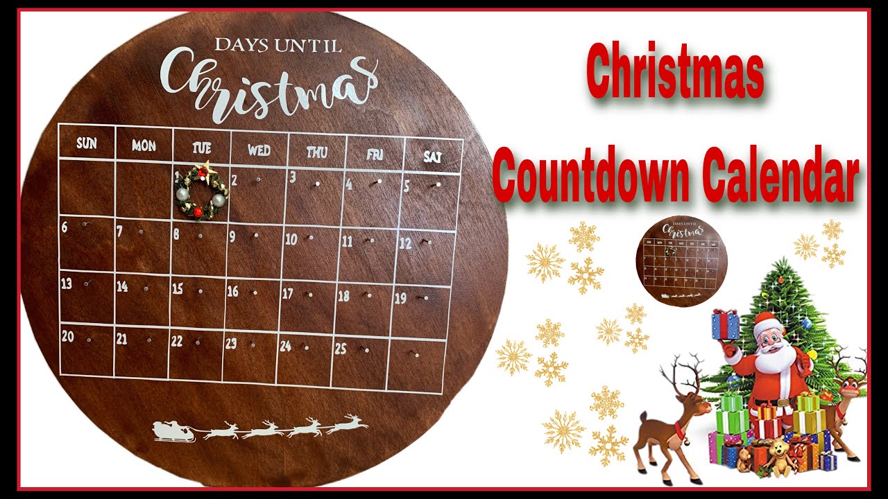 Christmas countdown Calendar/Calendario Cuenta regresiva de Navidad ...