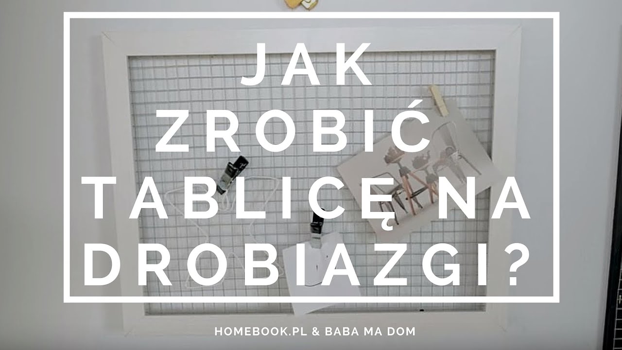 Jak zrobić dekoracyjną tablicę na drobiazgi? #DIY - YouTube