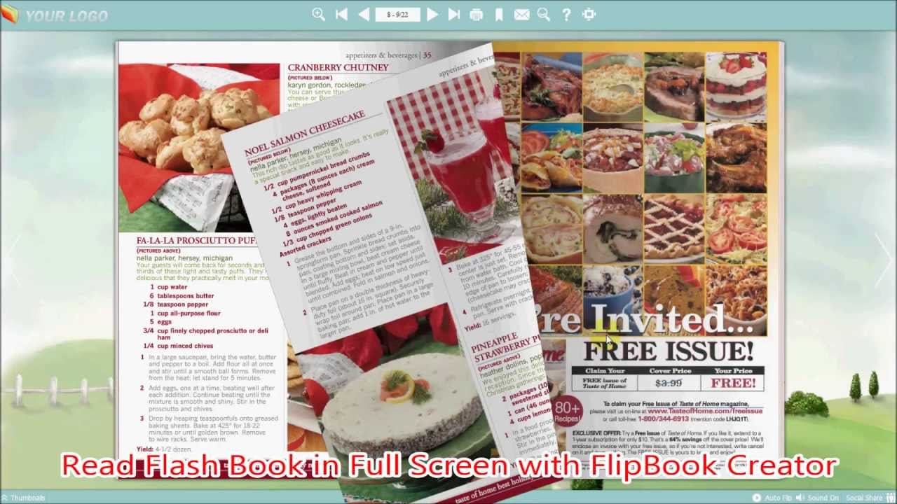 Read FlipBook in Full Screen Mode with FlipBook Creator - YouTube