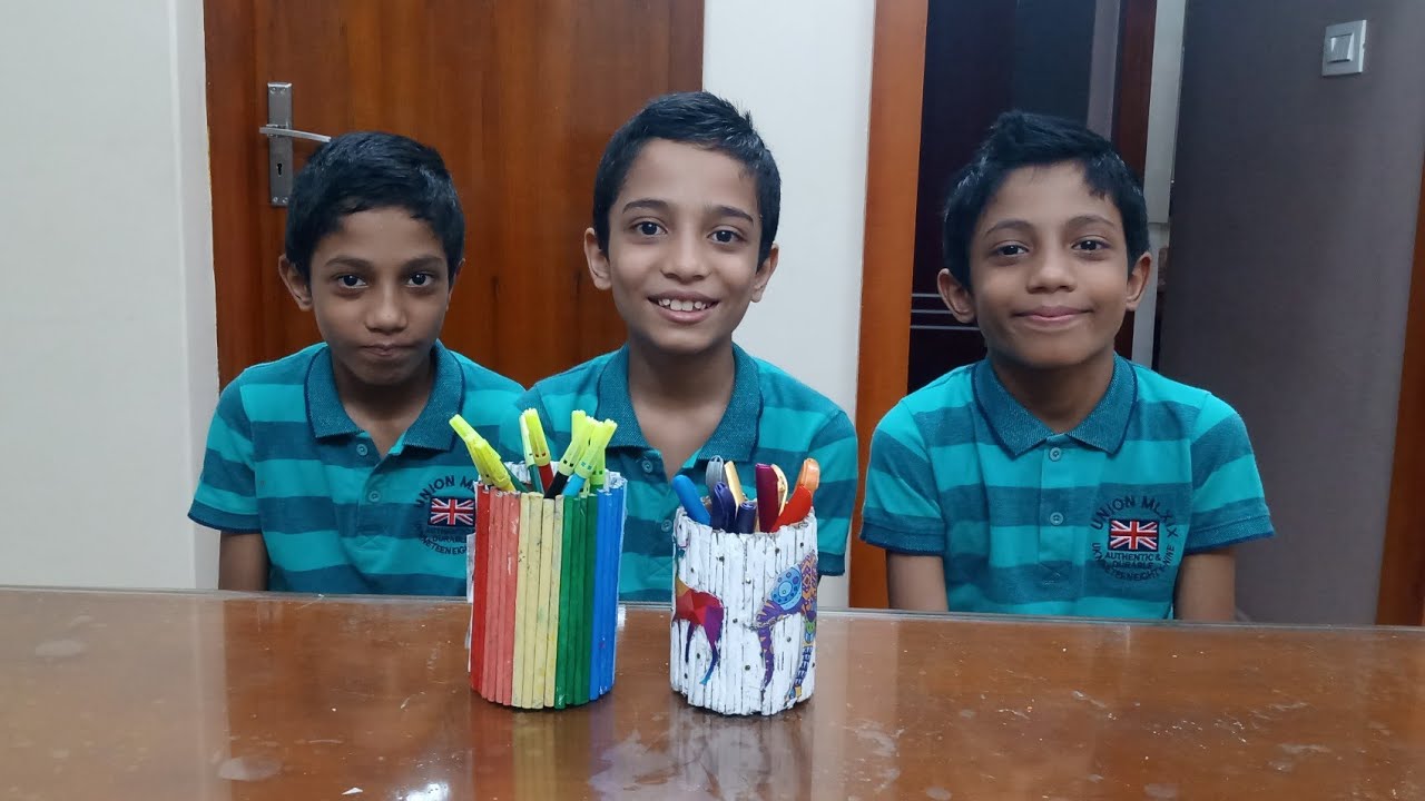 Handicraft Work Made Using NEWSPAPER and WASTE CARDBOARD - YouTube