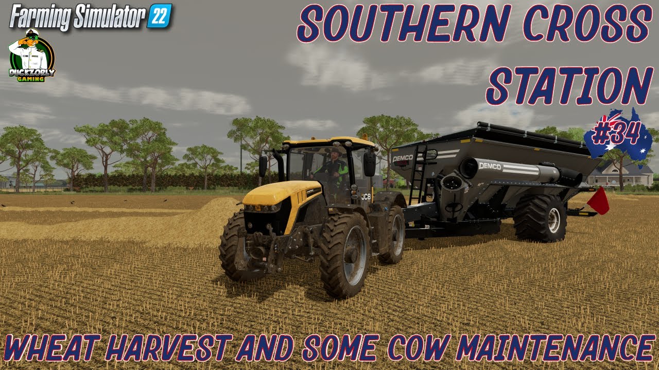 FS22 - Southern Cross Station - Wheat Harvest and Some Cow Maintenance ...