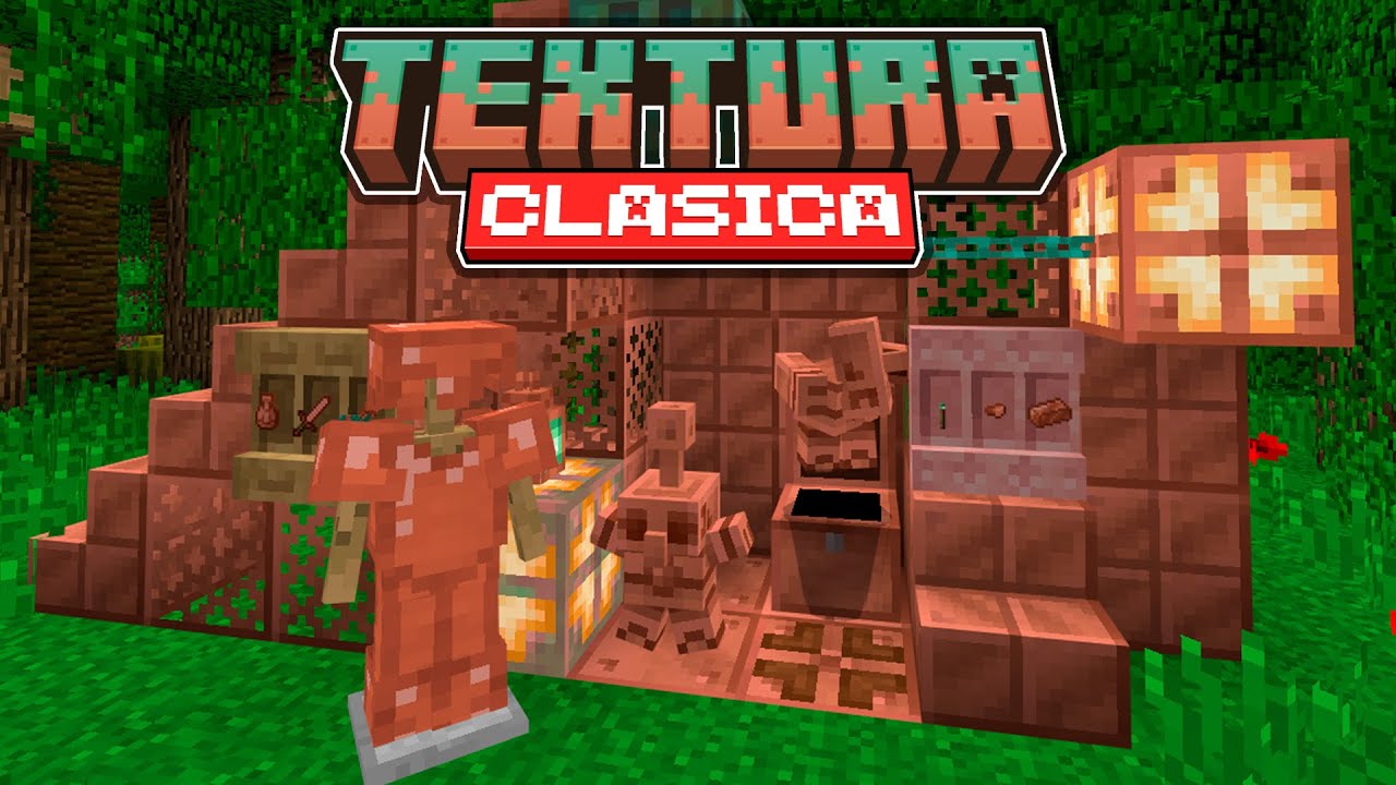 TEXTURA CLASICA de MINECRAFT BEDROCK 1.21.111 | OLD TEXTURE PACK ...