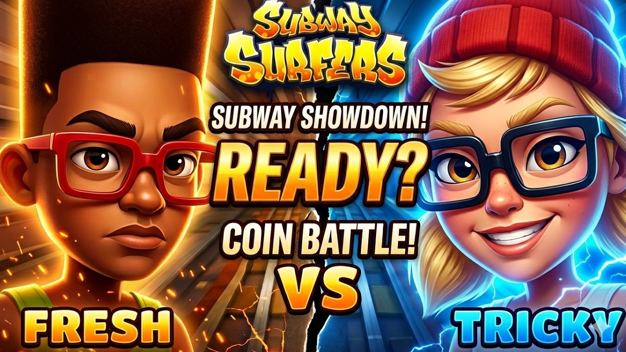 FRESH vs TRICKY. 21 Subway Surfers Coin Battle!!! - YouTube
