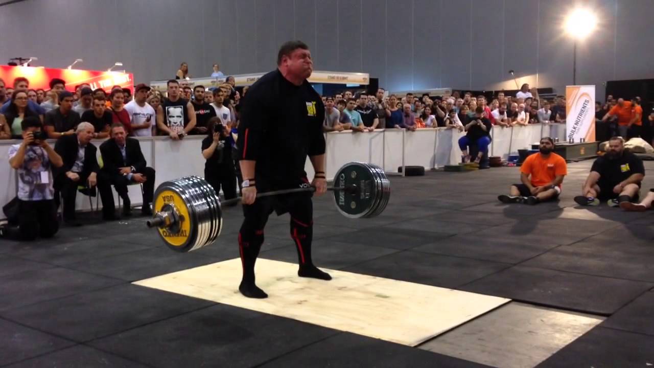 Zydrunas Savickas 410kg 902lb deadlift 2016 Arnold Classic Australia ...