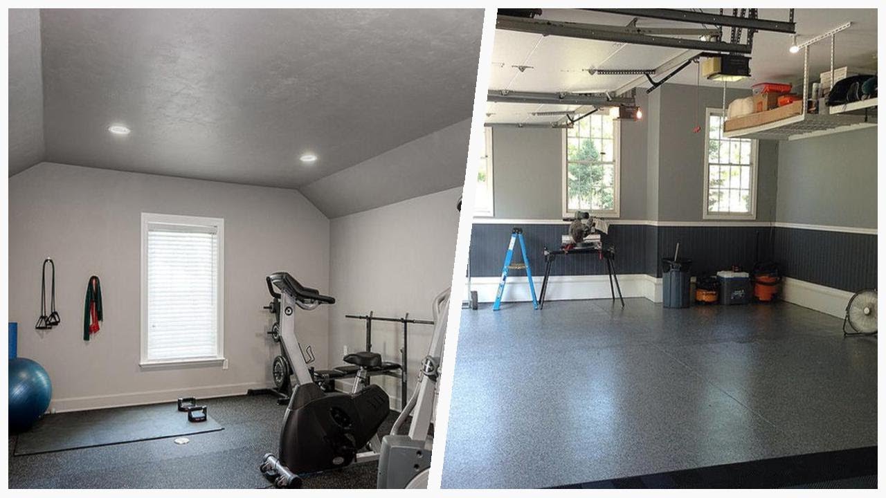 75 Contemporary Gray Home Gym Design Ideas #855 You'Ll Love ⭐ - YouTube