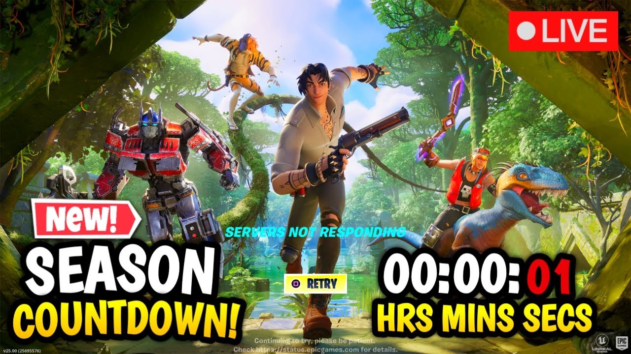 New FORTNITE Chapter 4 Season 3 Countdown *LIVE* Battle Pass GIVEAWAY ...