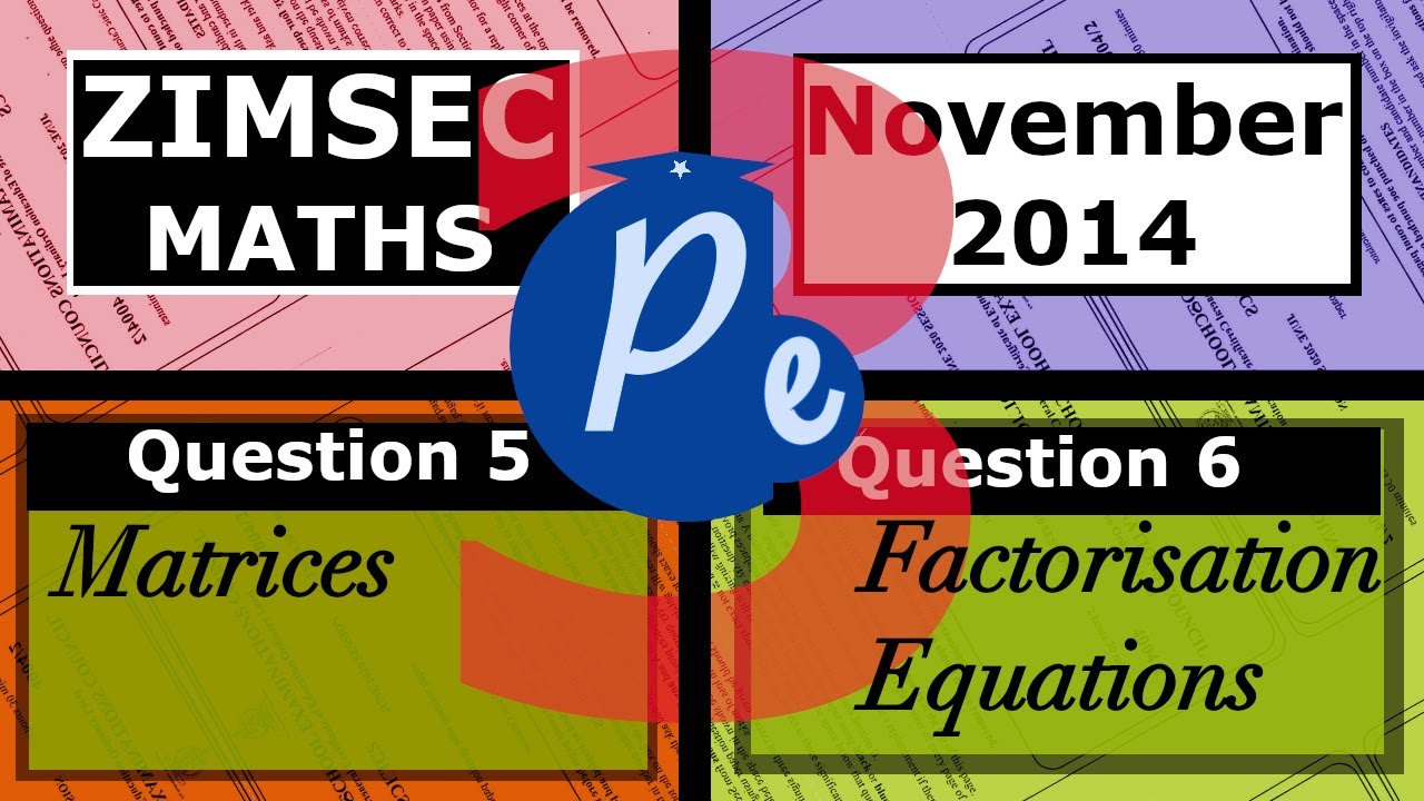 ZIMSEC Maths O'Level November 2014 Paper 1| Part 3 - YouTube