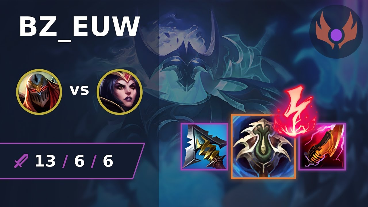 [ BZ_EUW ] Zed MID vs LeBlanc | EUW MASTER | LOL Season 2024 - YouTube