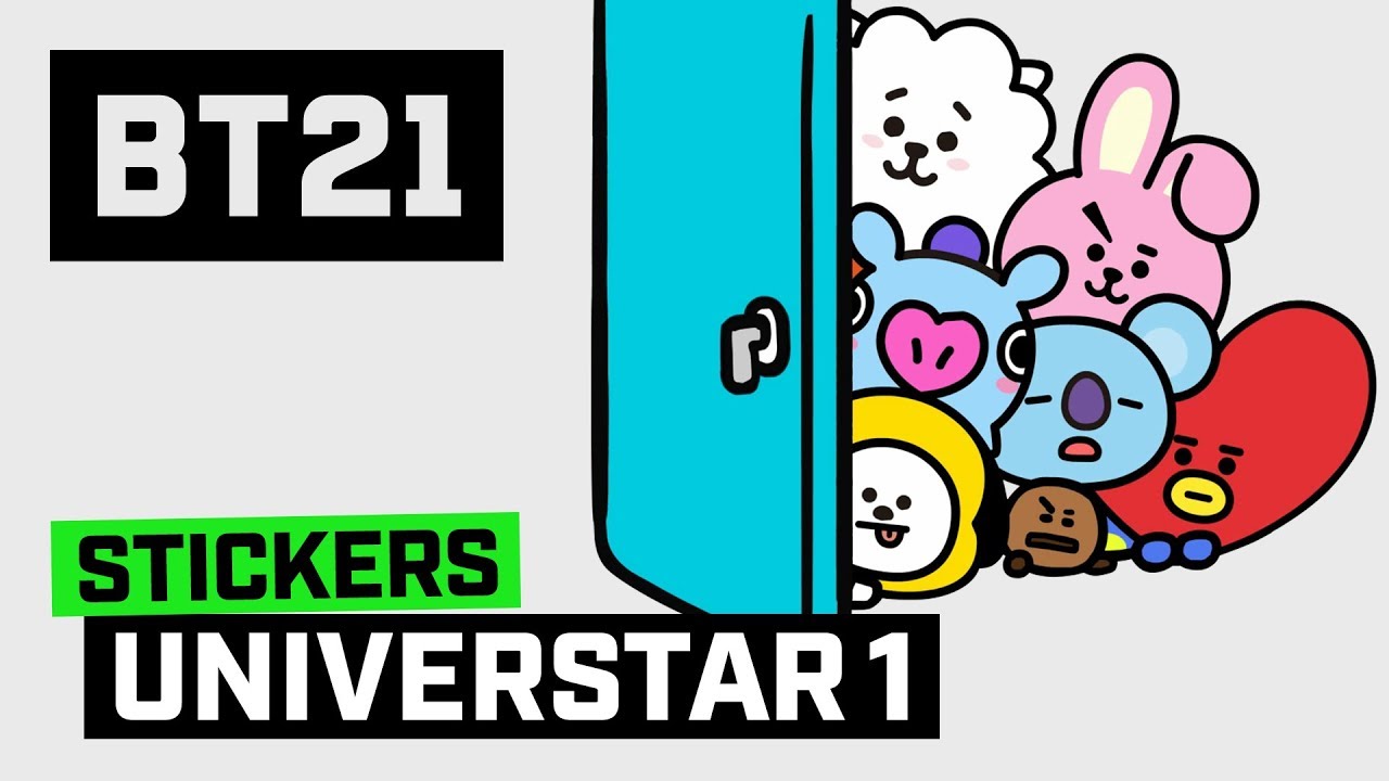 [BT21] Animated Stickers - UNIVERSTAR #1 - YouTube