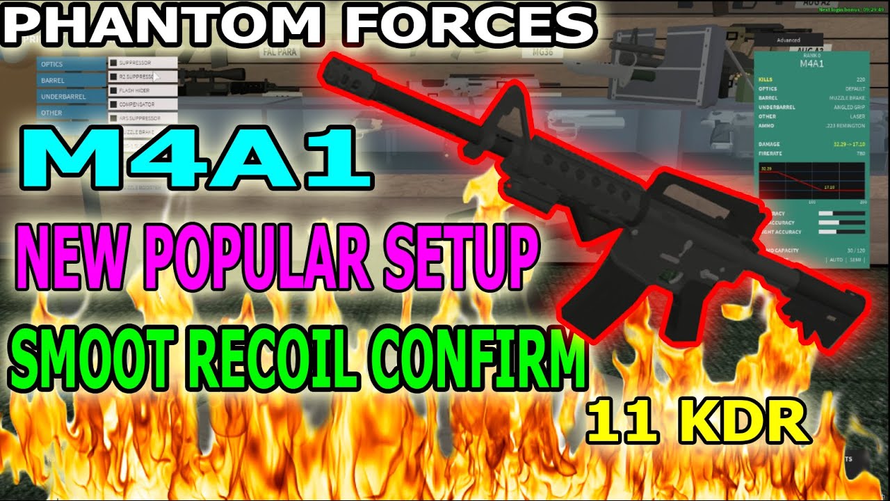 Phantom forces:SetupมาแรงของM4A1+วิธีVotekickเดอะแฟลช100kills - YouTube