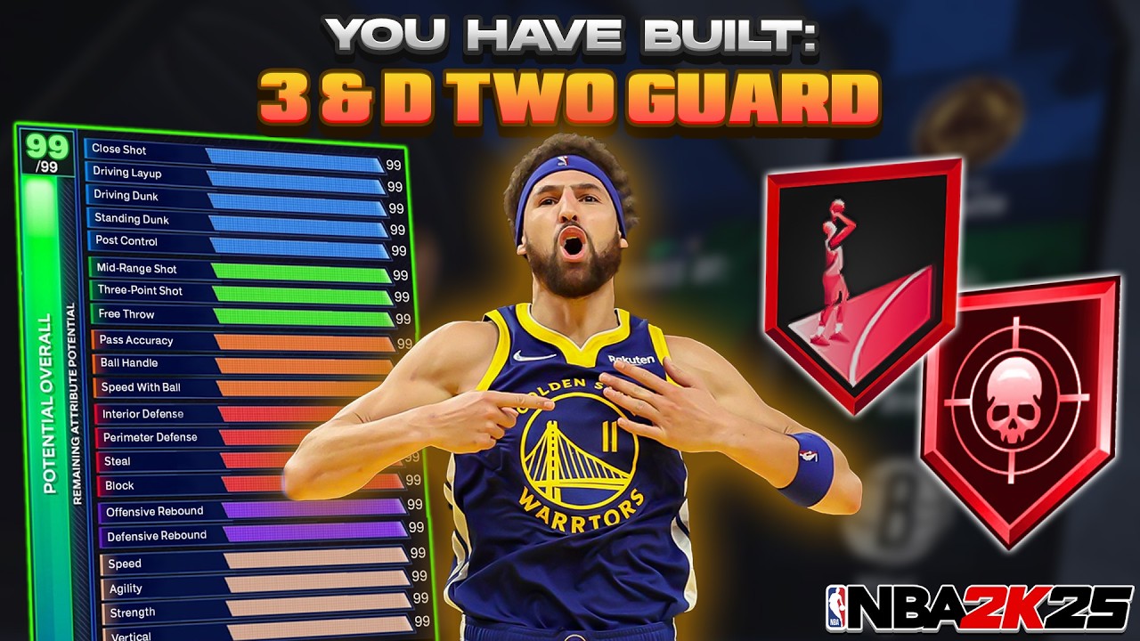 UNSTOPPABLE 3&D TWO GUARD in NBA 2K25 🔥 BEST BUILD 2K25 - YouTube