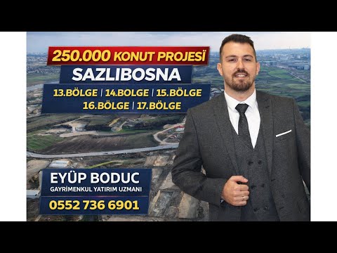 Temeller Atılıyor! 250.000 Konut Projesi | Sazlıbosna 13.-14.-15.-16.17. Bölgeler OCAK Drone çekimi